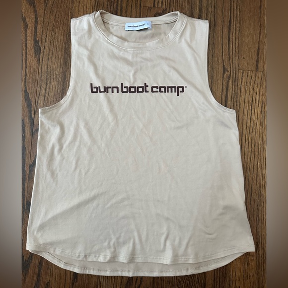 Burn Boot Camp | Tops | Burn Boot Camp Tan Sleeveless Top Size S | Poshmark